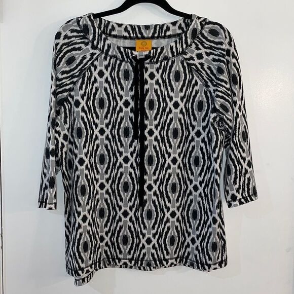 Ruby Rd. | Tops | Ruby Rd Petite Largezebra Print 34 Sleeve Top In ...